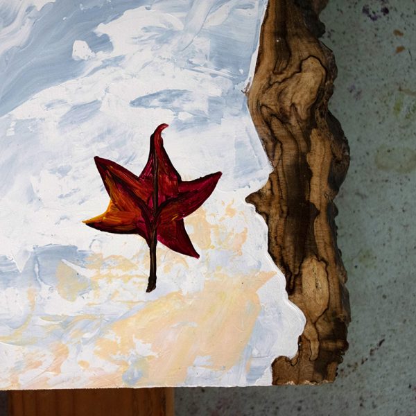 Painting on Live Edge Slabs | Art Commission Design Process | Acrylic ...