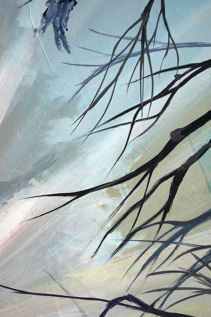 Blue Mist | Artwork of Fog in the Forest - Art by Cedar Lee