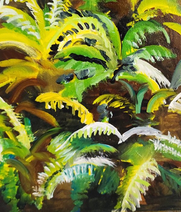 Vertical Green Forest Paintings and Art Prints | Redwoods Art ...